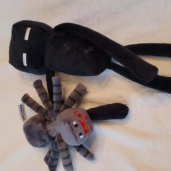 Mojang | Toys | Mojang Minecraft Enderman Minecraft Spider Plush | Poshmark